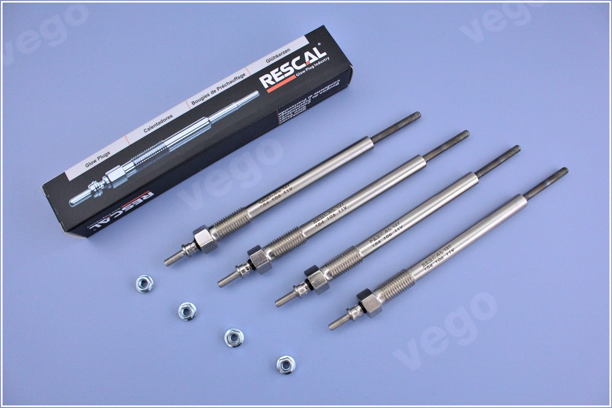 4x Original Vego Glow Plug for Hyundai H-1 KIA SORENTO 2.5 CRDi 36710 ...